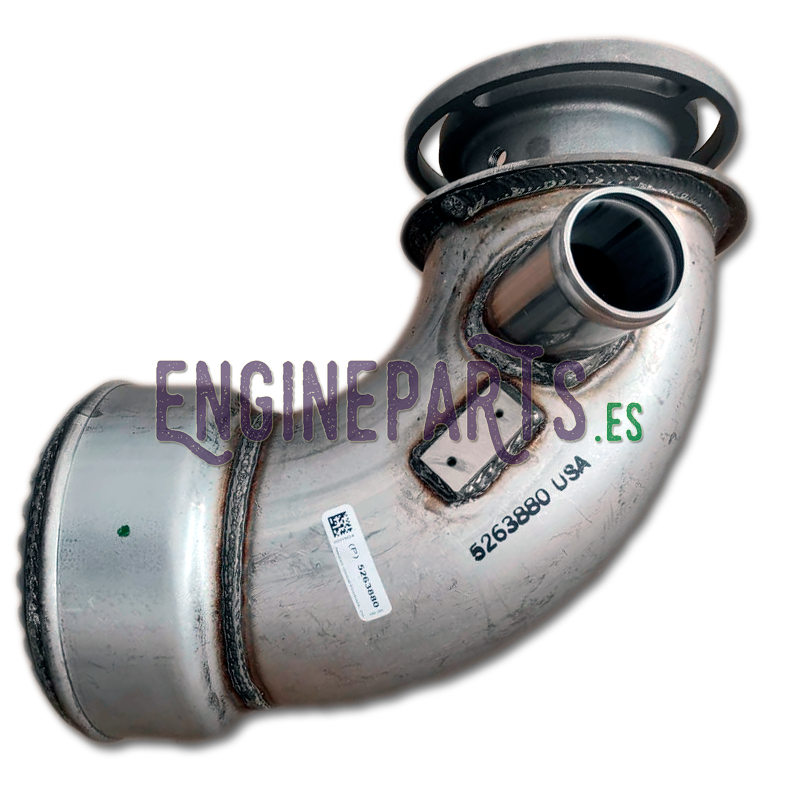 Water cooled exhaust manifold for Cummins 6C